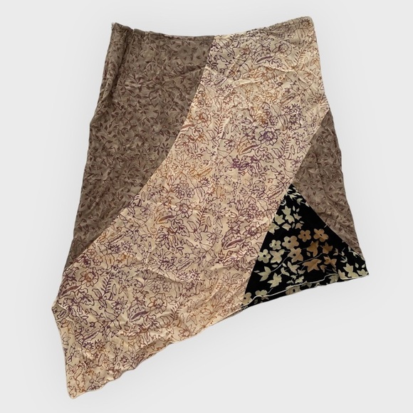 Vintage | Skirts | Vintage Asymmetrical Floral Pattern Skirt | Poshmark